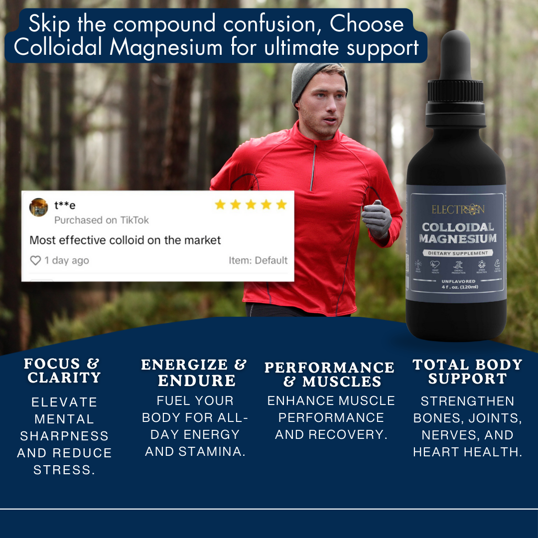 Colloidal Magnesium Supplement – Supports Heart Rhythm, Energy, Nerves ...