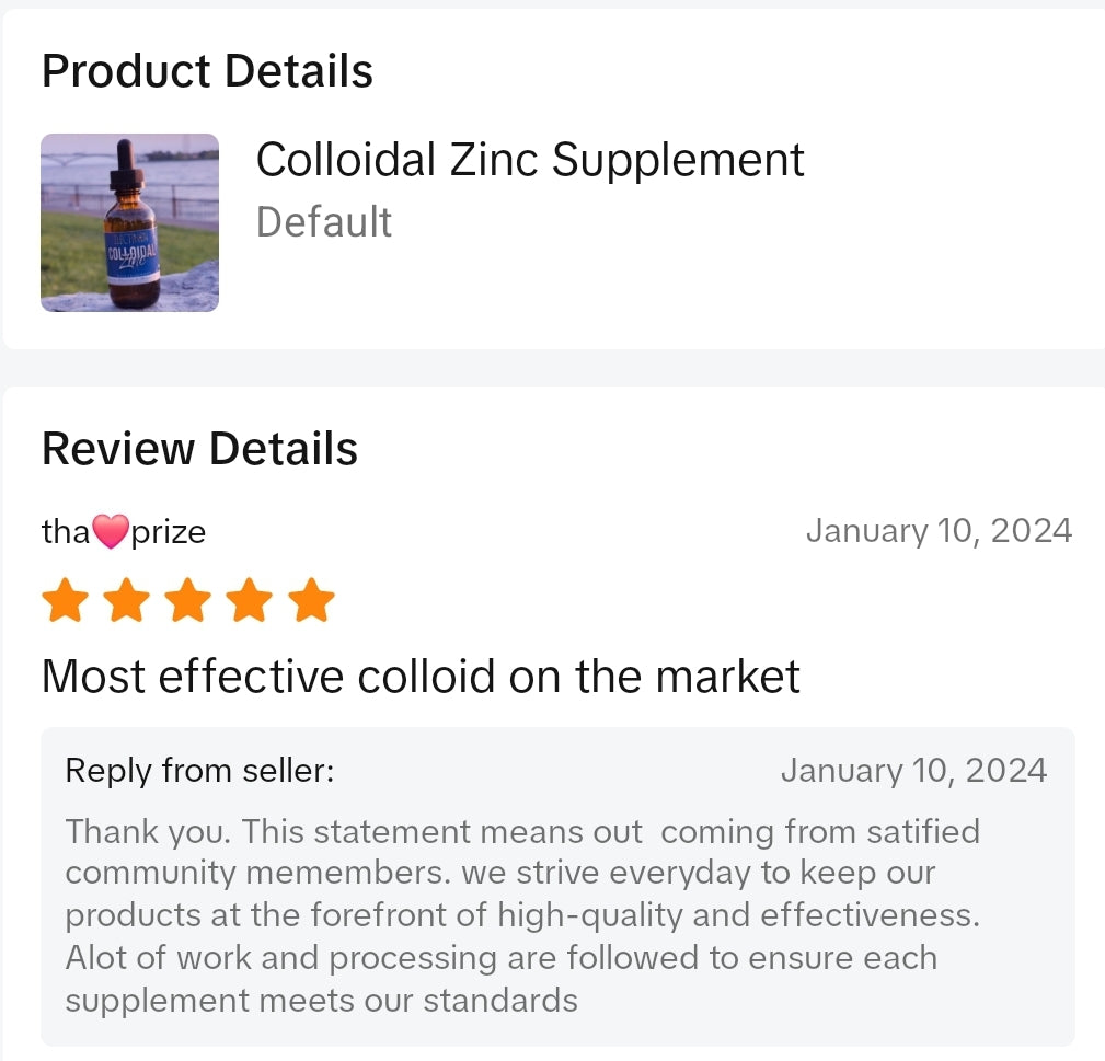 Colloidal Zinc Supplement – Electron Colloidal