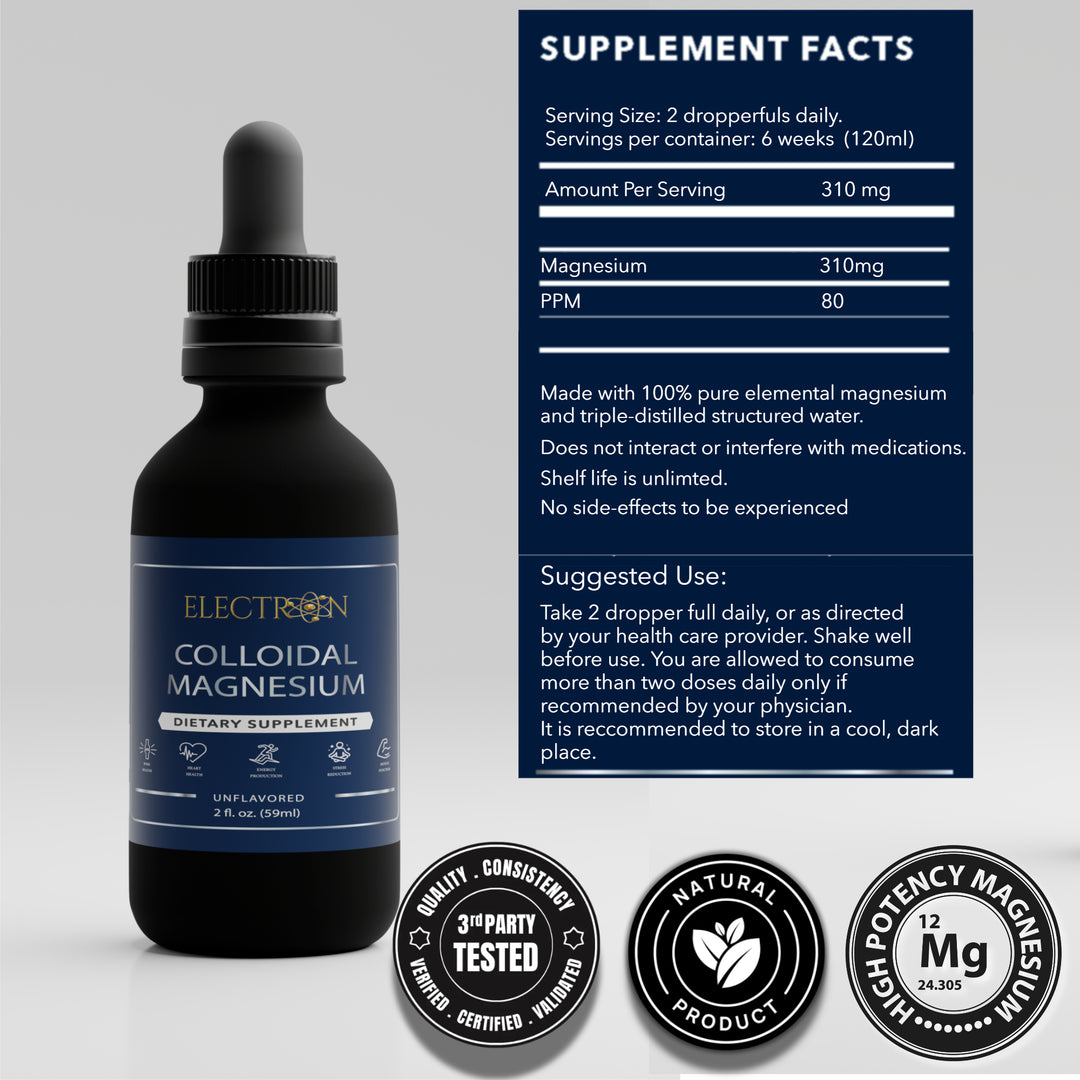 Colloidal Magnesium Supplement – Supports Heart Rhythm, Energy, Nerves ...