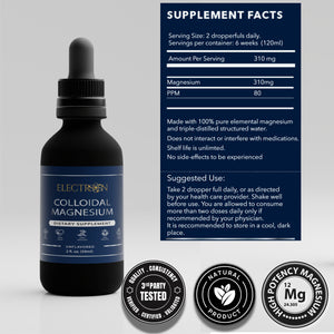 Colloidal Magnesium Supplement – Supports Heart Rhythm, Energy, Nerves ...
