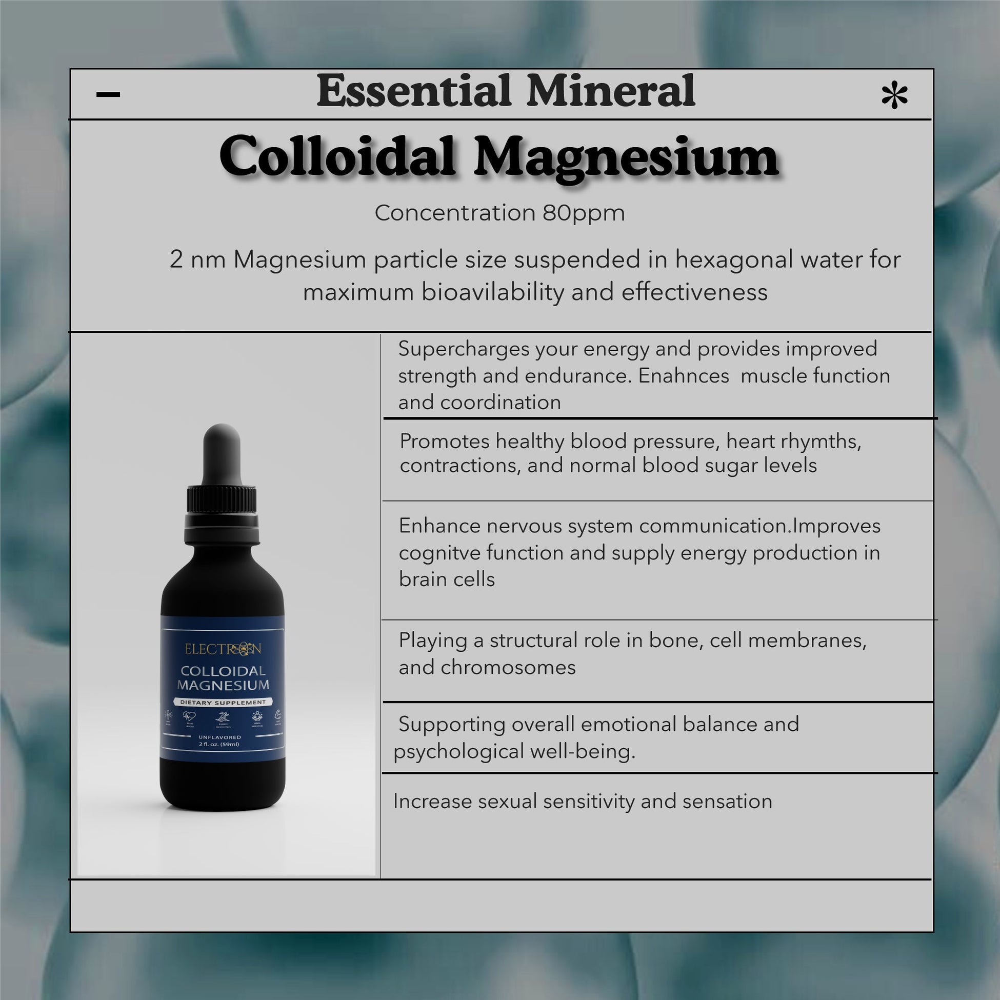 Colloidal Magnesium - Electron Colloidal – Electron Colloidal